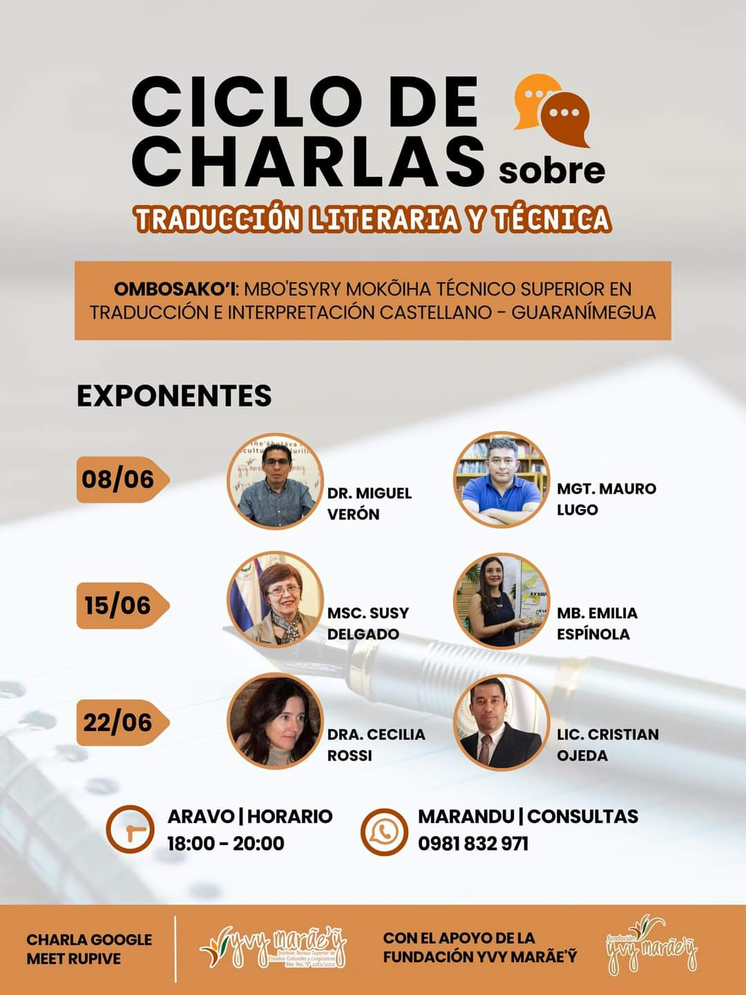 OÑEMBOTY ÑOMONGETA JERE ÑE’ẼASA REHEGUA – Fundación Yvy Marãe'ỹ